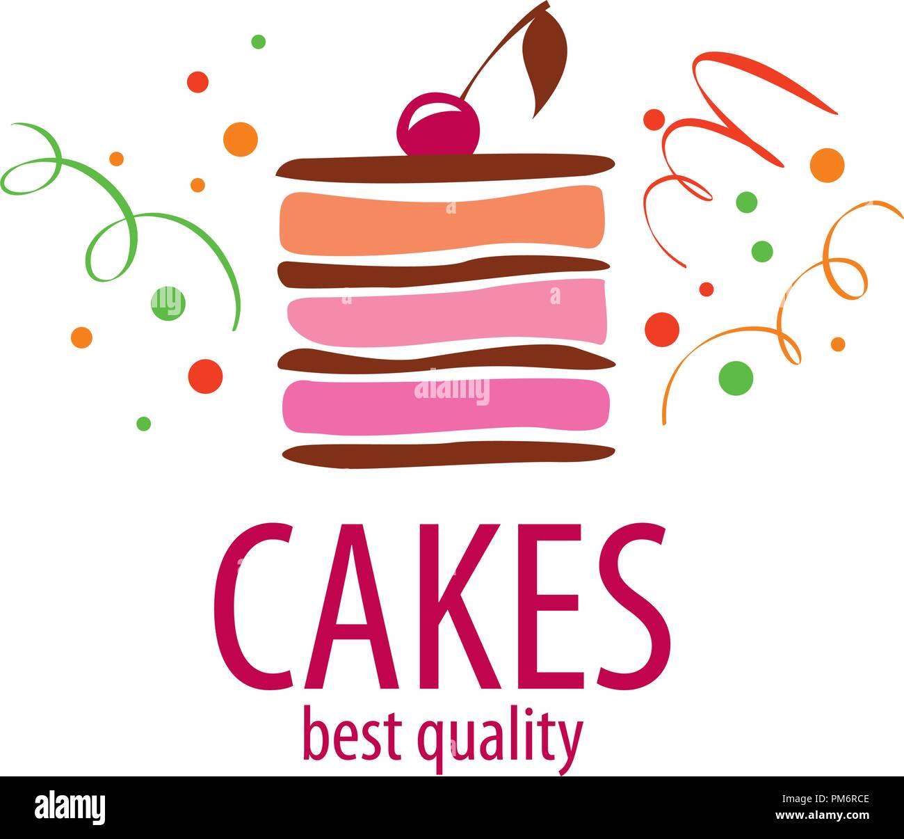 Logo torta Stock-Vektorgrafiken kaufen - Alamy