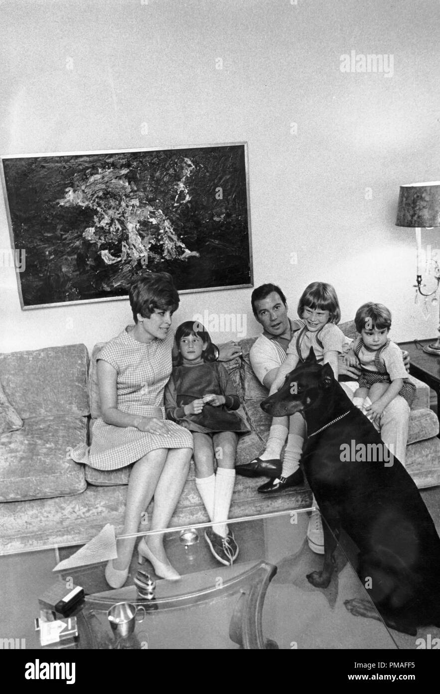 William Shatner mit seiner Frau Gloria Rand und ihre Kinder Leslie ...