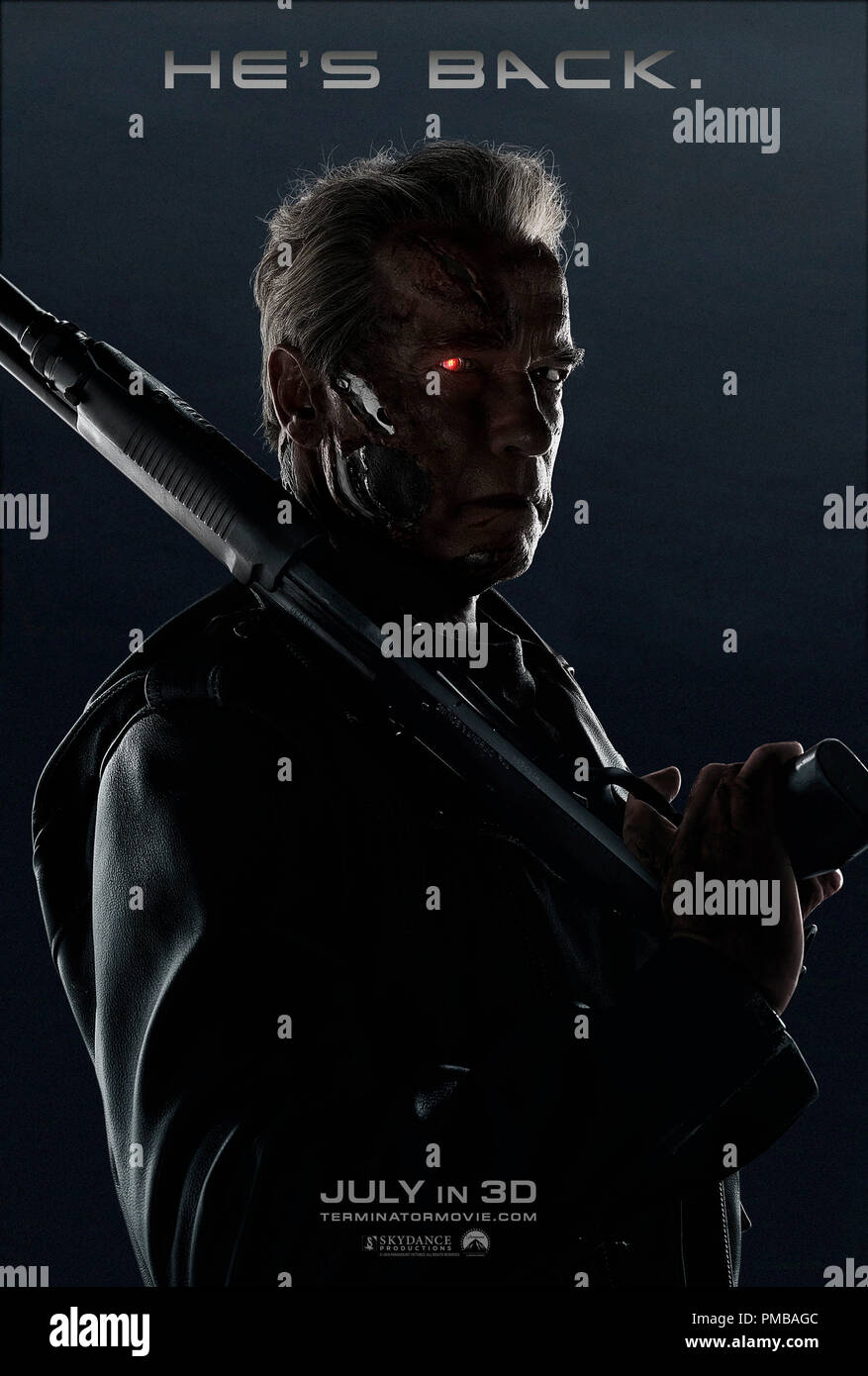Arnold Schwarzenegger spielt den Terminator Terminator Genisys von ...
