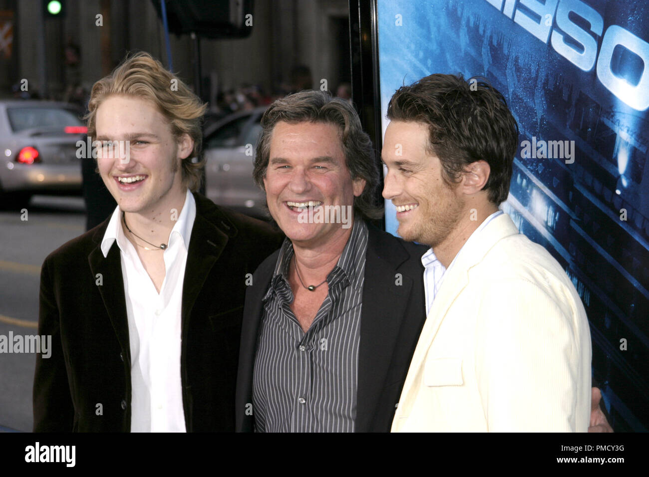 "Poseidon" (Premiere) Kurt Russell mit Sohn Wyatt Russell und Oliver ...