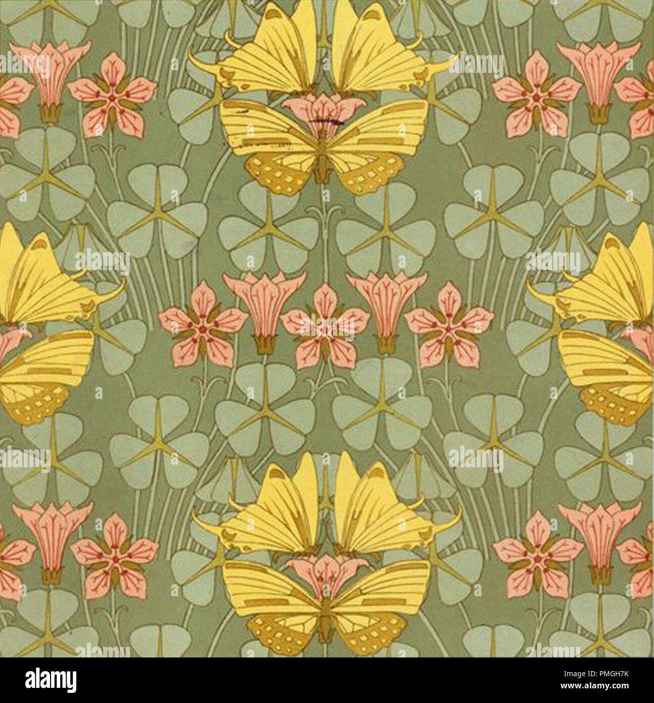 Jugendstil Art Nouveau Drawing Stockfotos und -bilder Kaufen - Alamy