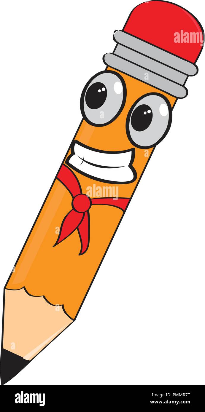 Bleistift cartoon Stock-Vektorgrafiken kaufen - Alamy