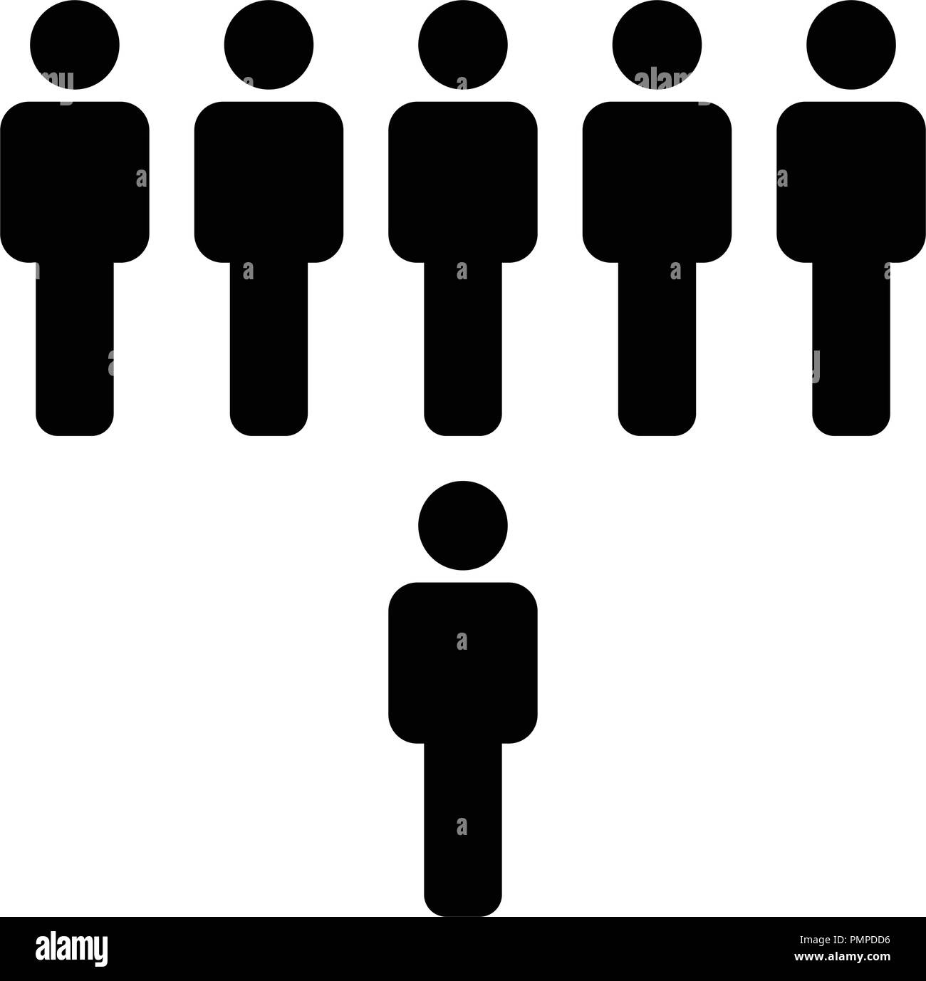 Leader Symbol Vektor männliche Gruppe von Menschen symbol Avatar für ...