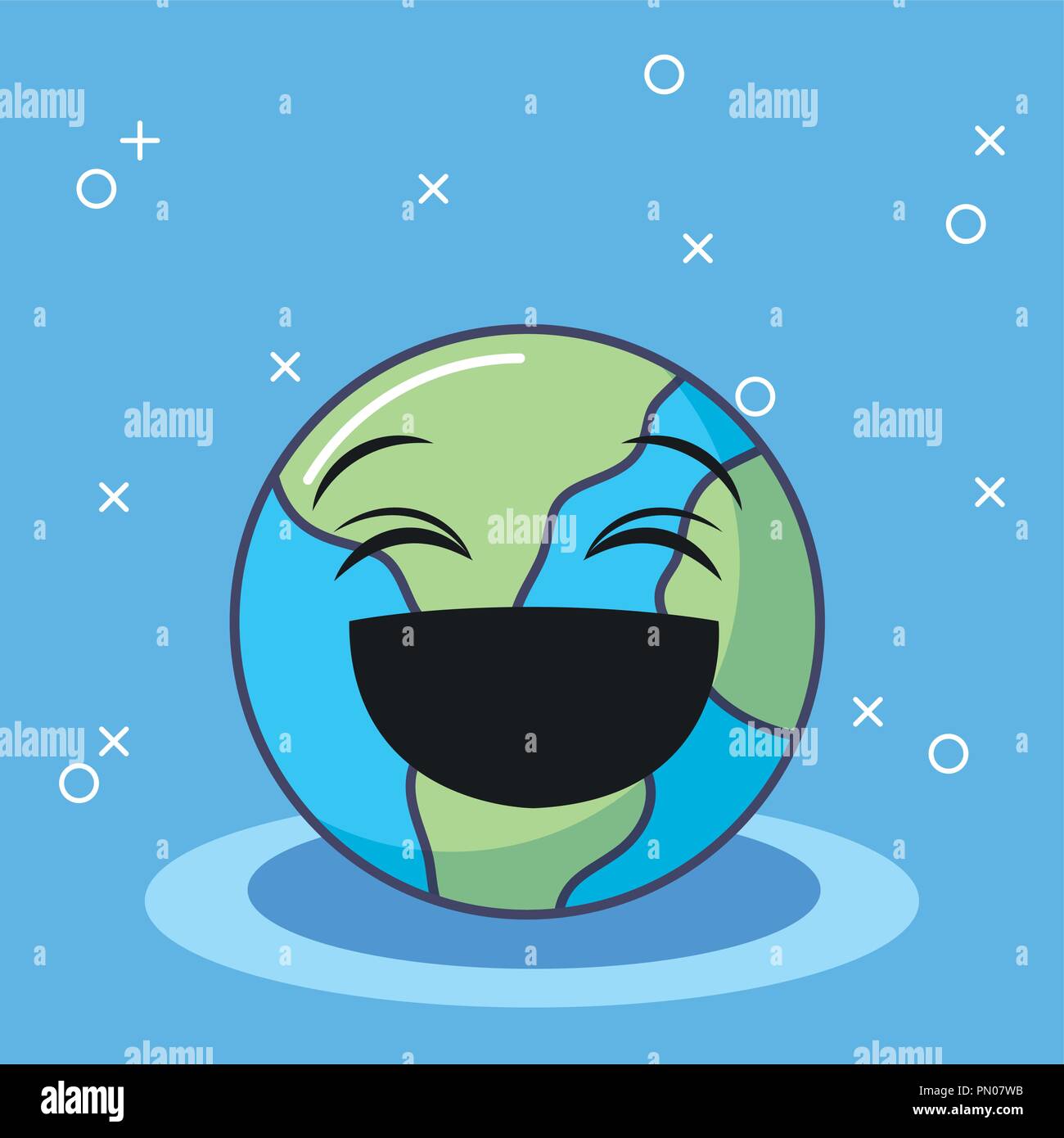 Globus Welt Cartoon Stockfotos und -bilder Kaufen - Alamy