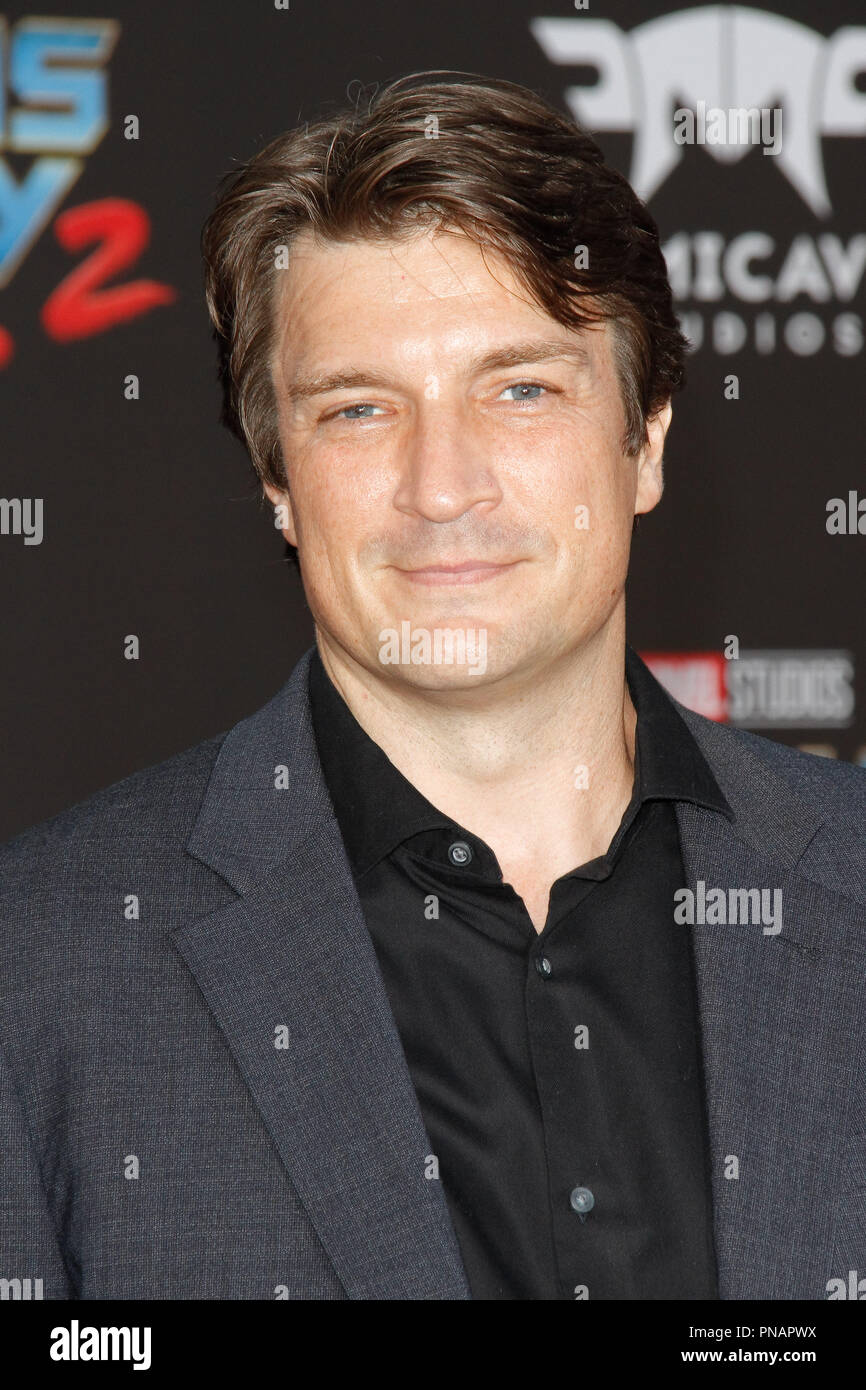 Nathan Fillion bei der Weltpremiere von Marvel Studios'' die Wächter ...