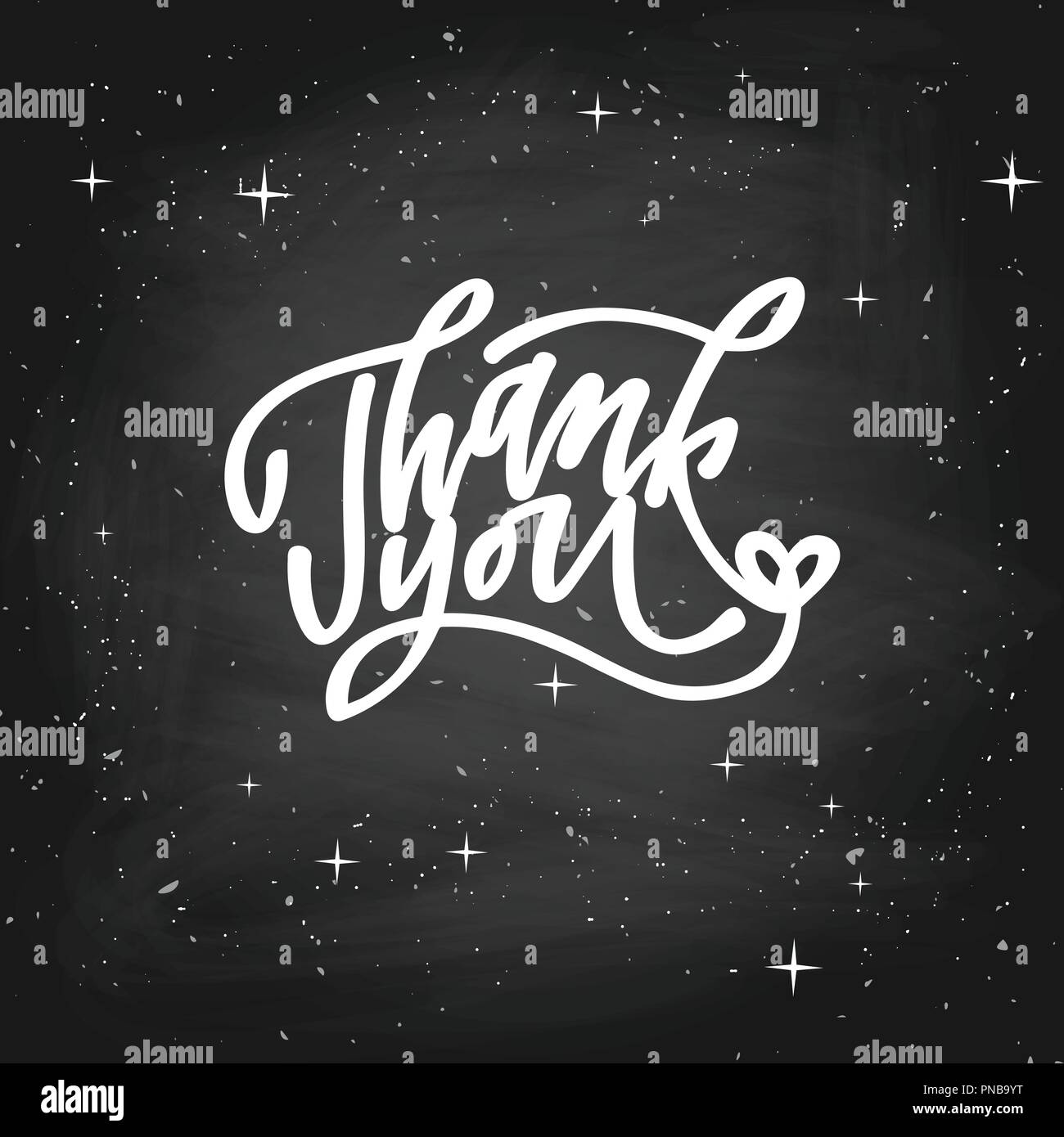 Vielen Dank - Hand Beschriftung Beschriftung urlaub Design, schwarze ...