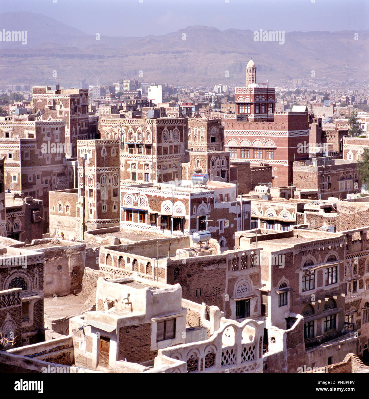 Die Altstadt von Sanaa, der Hauptstadt des Jemen Stockfotografie - Alamy