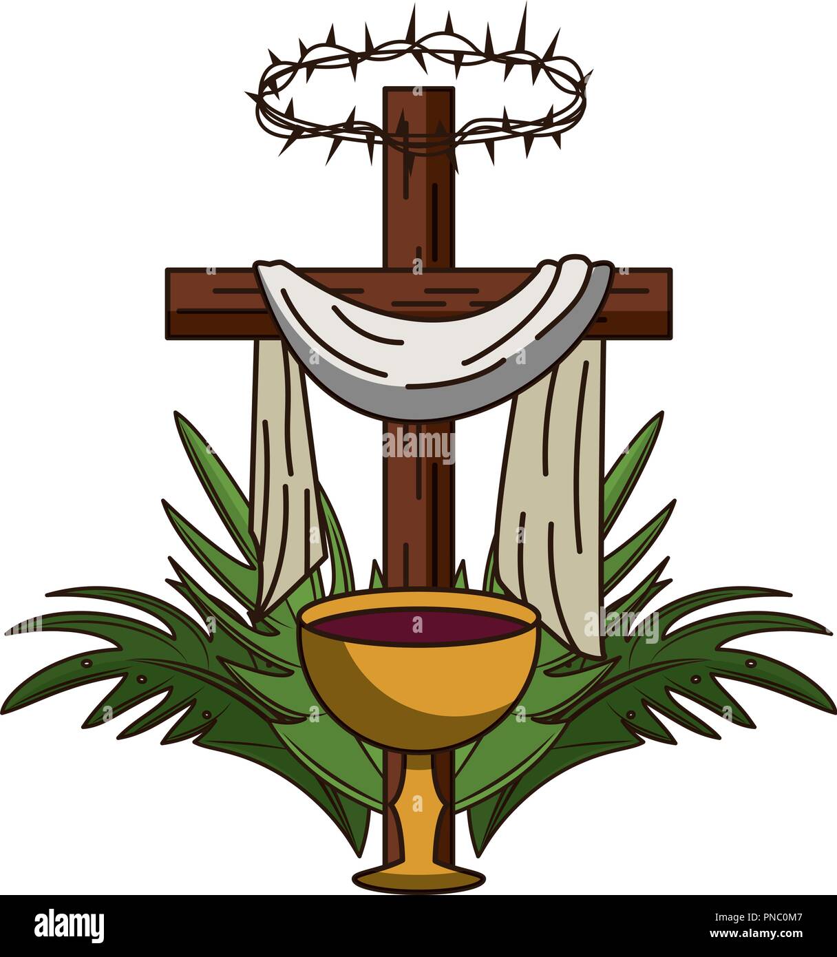 Christliche palme Stock-Vektorgrafiken kaufen - Alamy