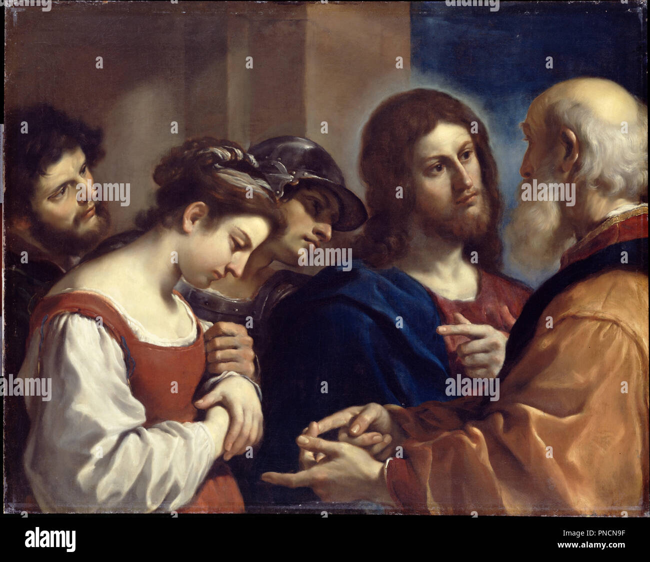 Jesus and the woman taken in adultery -Fotos und -Bildmaterial in hoher ...