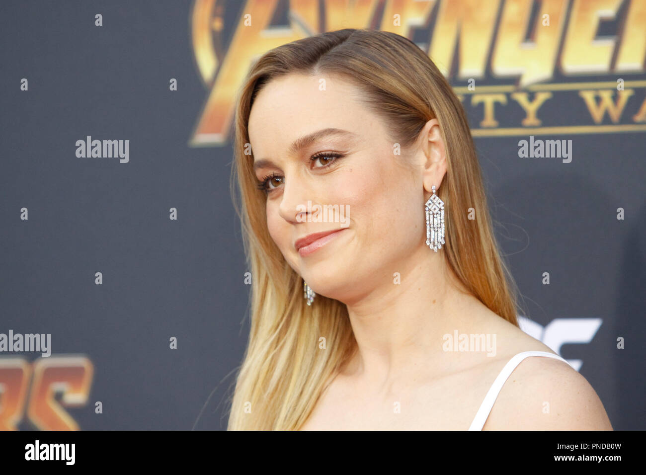 Brie Larson bei der Weltpremiere von "Marvel Studios" Avengers ...