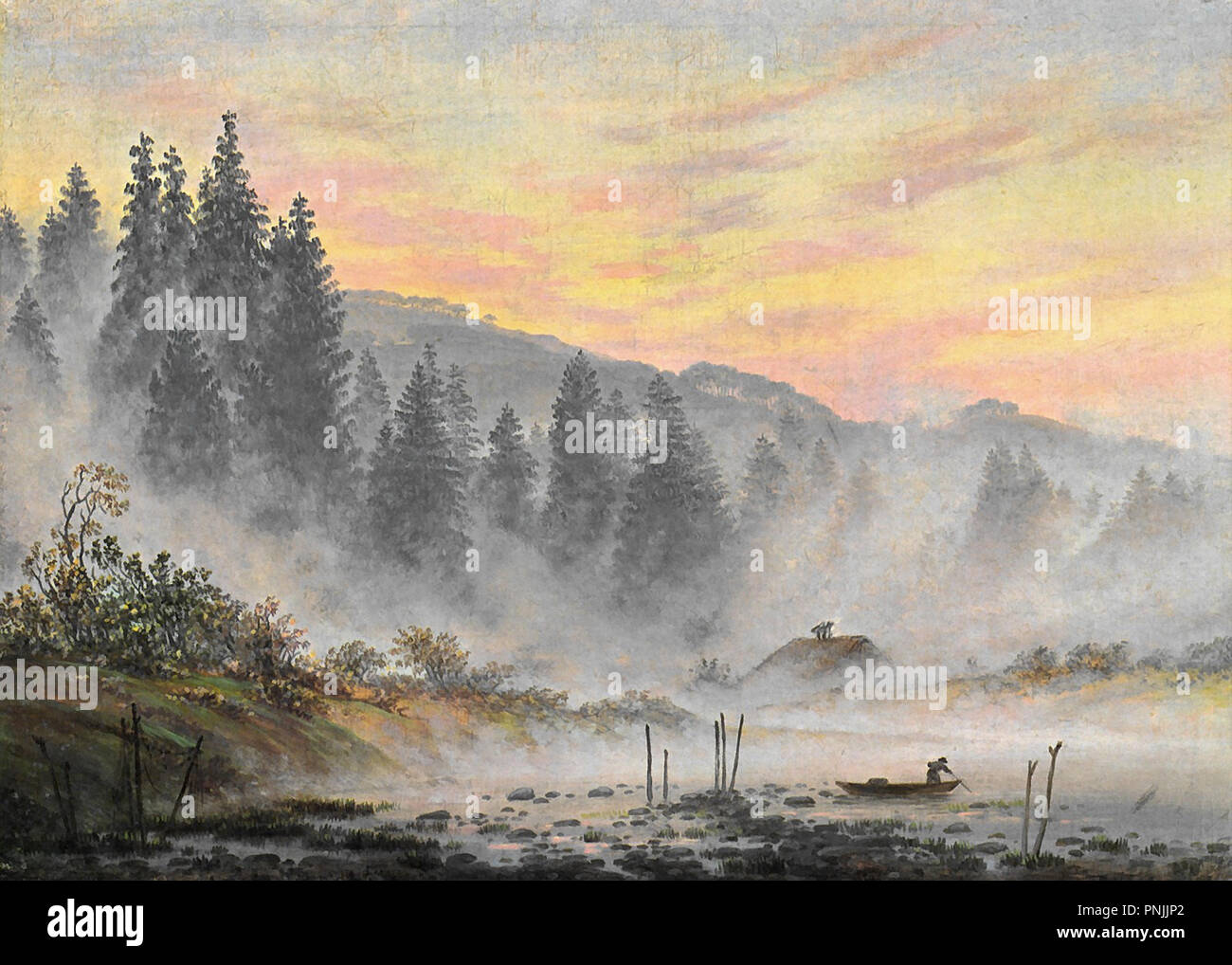 Caspar David Friedrich - "Der Morgen Stockfotografie - Alamy