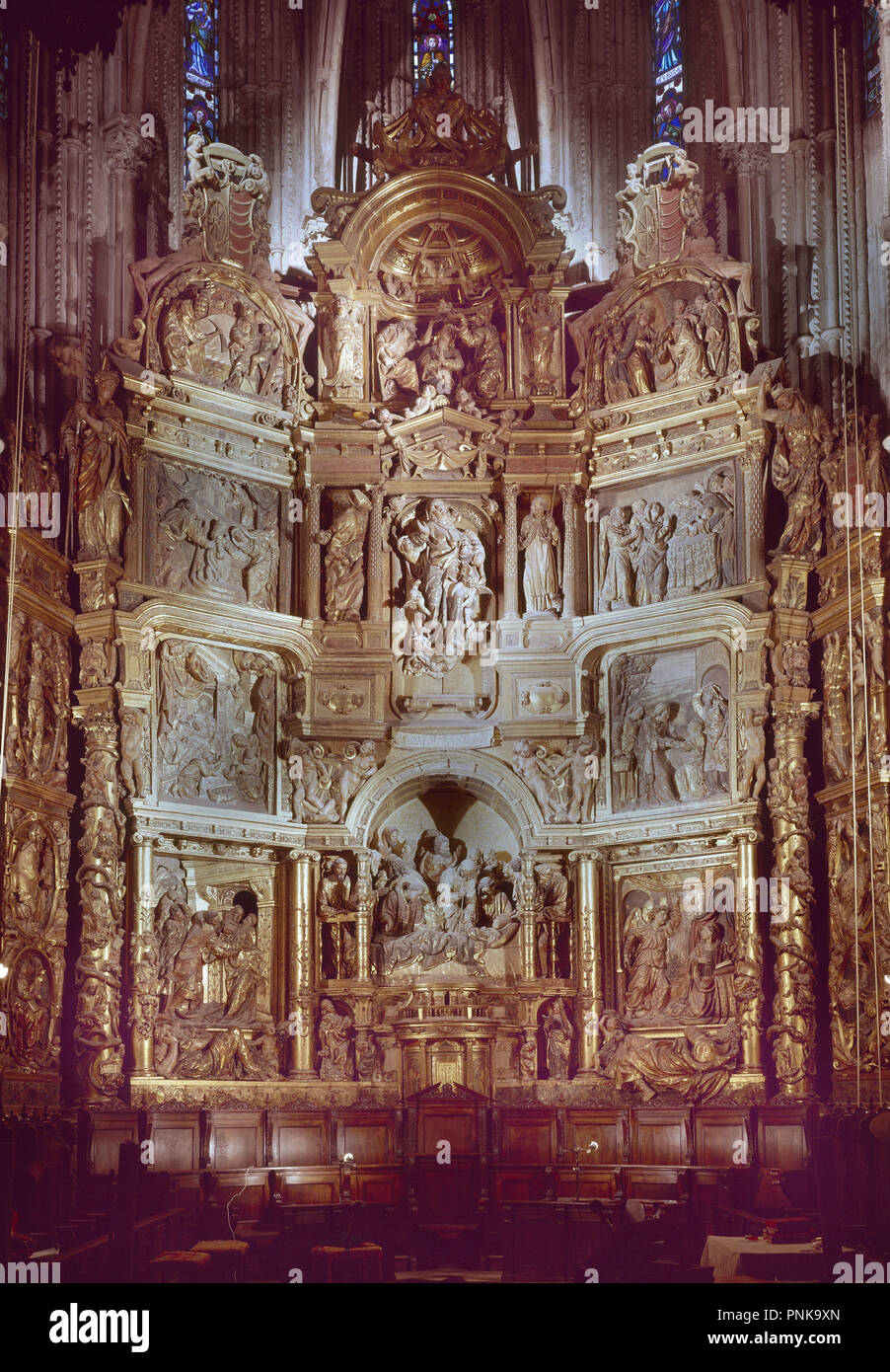 RETABLO MAYOR DE LA CATEDRAL DE BURGO DE OSMA - 1550/1554. Autor: JUNI ...