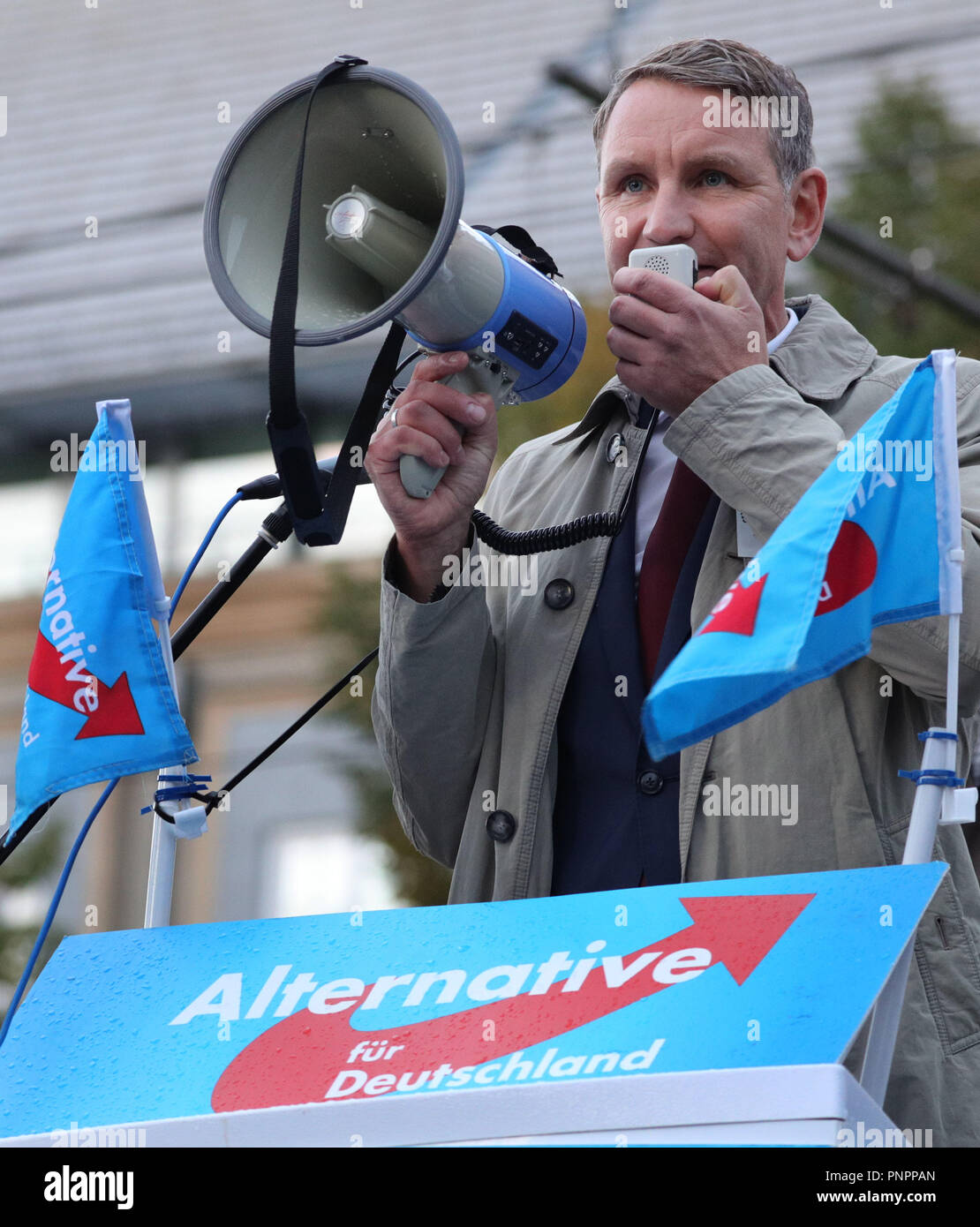22. September 2018, Mecklenburg-Vorpommern, Rostock: Der Führer der ...