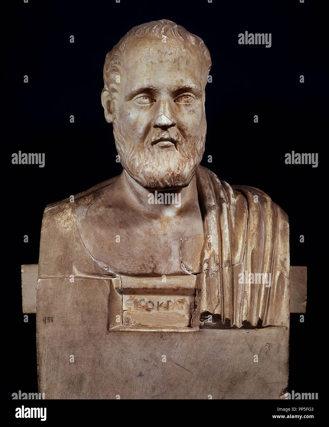 Büste von isokrates (436-338 v. Chr.), Griechischer Redner und ...