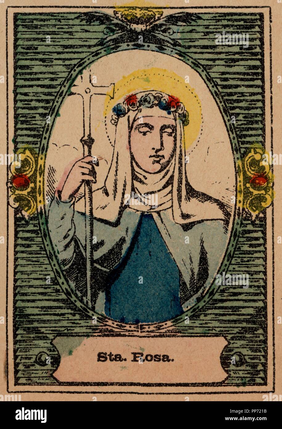 Santa Rosa de Lima (1586-1617), mística Dominica, Patrona de Lima (Peru ...