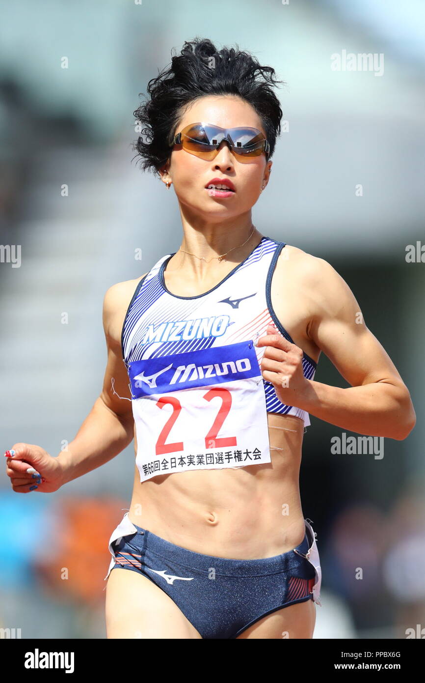 Osaka, Japan. 23 Sep, 2018. Maki Wada Athletik: Die 66th All Japan Industrial Leichtathletik-WM ...
