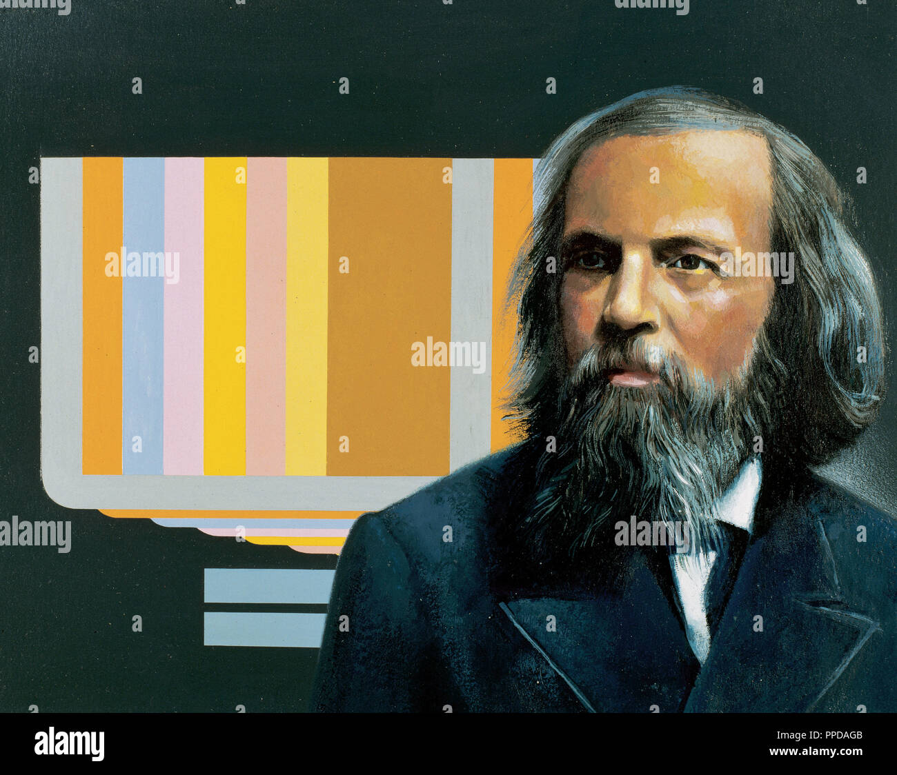 Dmitri iwanowitsch mendelejew russischer chemiker -Fotos und ...