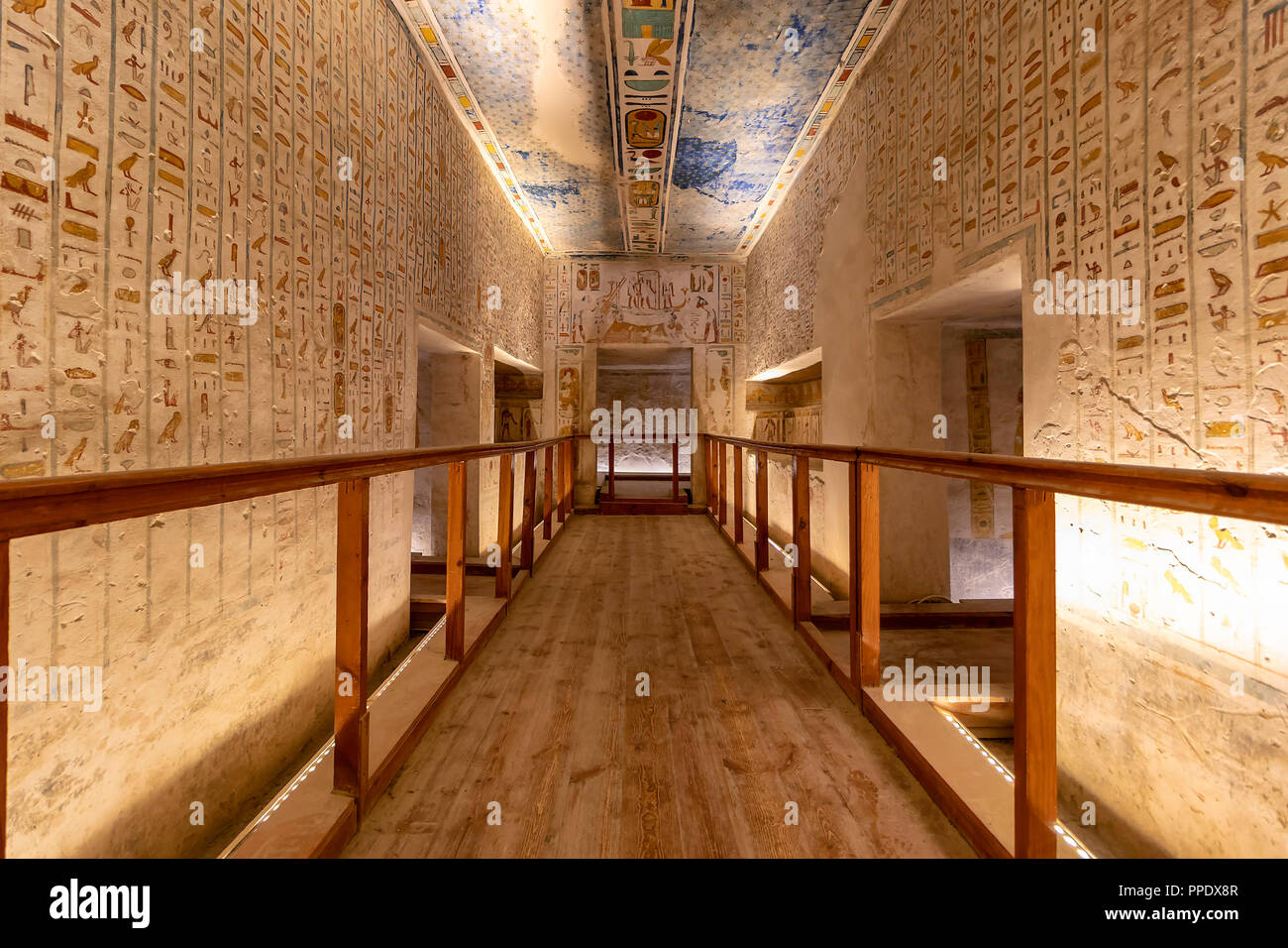 Grab KV 2 im Tal der Könige ist die Begräbnisstätte von Ramses IV ...