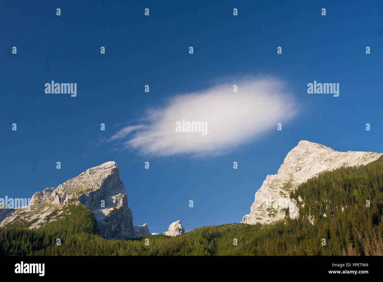 Die imposante Watzmann, im südlichen Teil des Landkreises ...