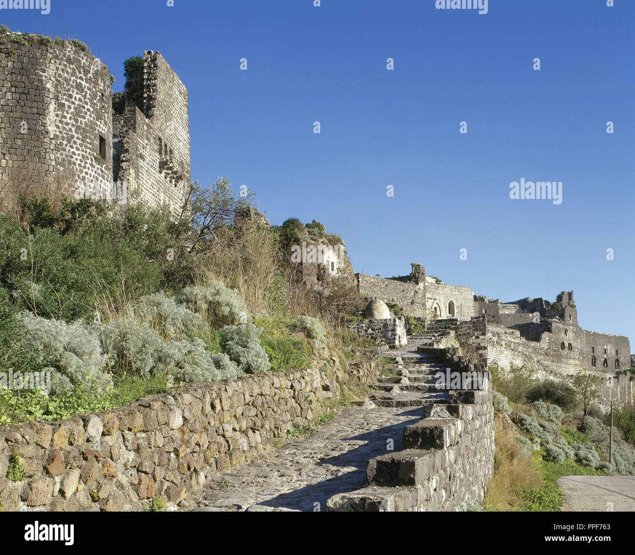 Syrien. Margat (Marqab). Burg Qalaat al-Marqab (Burg des Wachturms ...