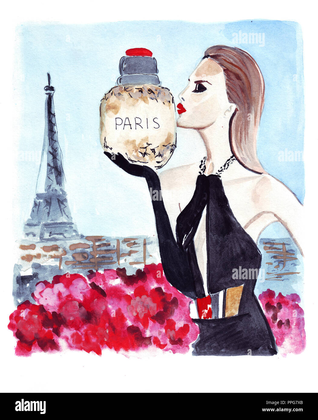 Eiffelturm paris zeichnung -Fotos und -Bildmaterial in hoher Auflösung ...