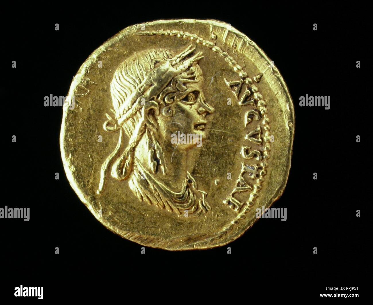NUMISMATICA. MONEDA VISIGODA. TERCIO DE SOLIDO DE ORO, DE LIUVA II ...