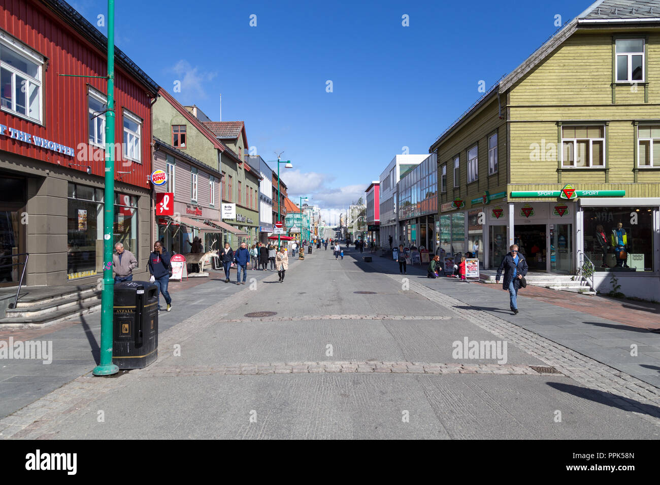 Stadtzentrum Von Tromso Stockfotos und -bilder Kaufen - Alamy