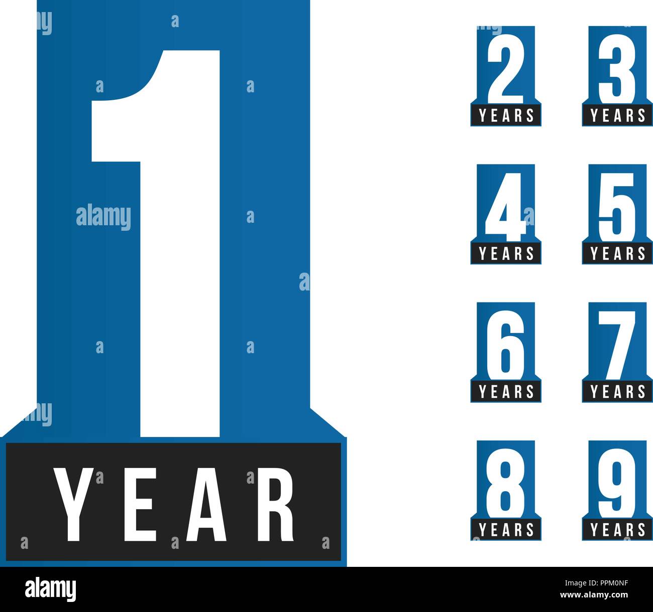 9 geburtstagslogo -Fotos und -Bildmaterial in hoher Auflösung – Alamy