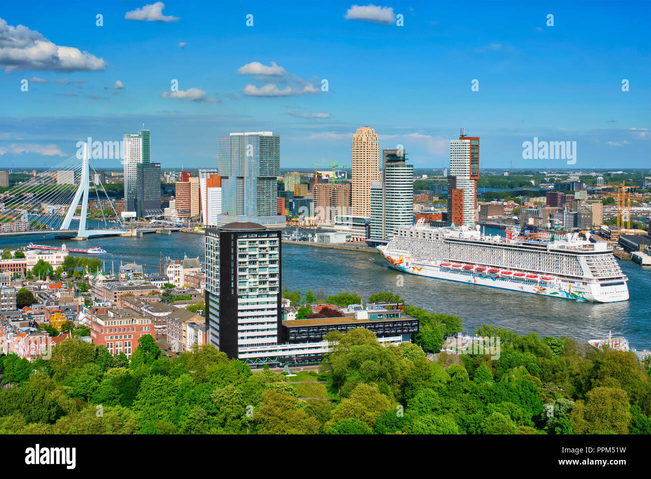 Antenne Rotterdam Stadt Stockfotos und -bilder Kaufen - Alamy