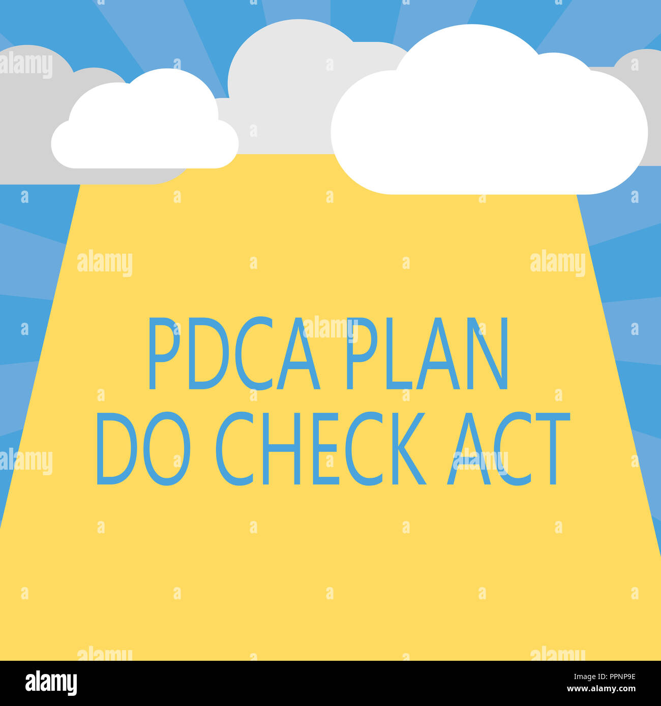 Schreiben Hinweis angezeigt Pdca Plan Handeln prüfen. Business foto ...