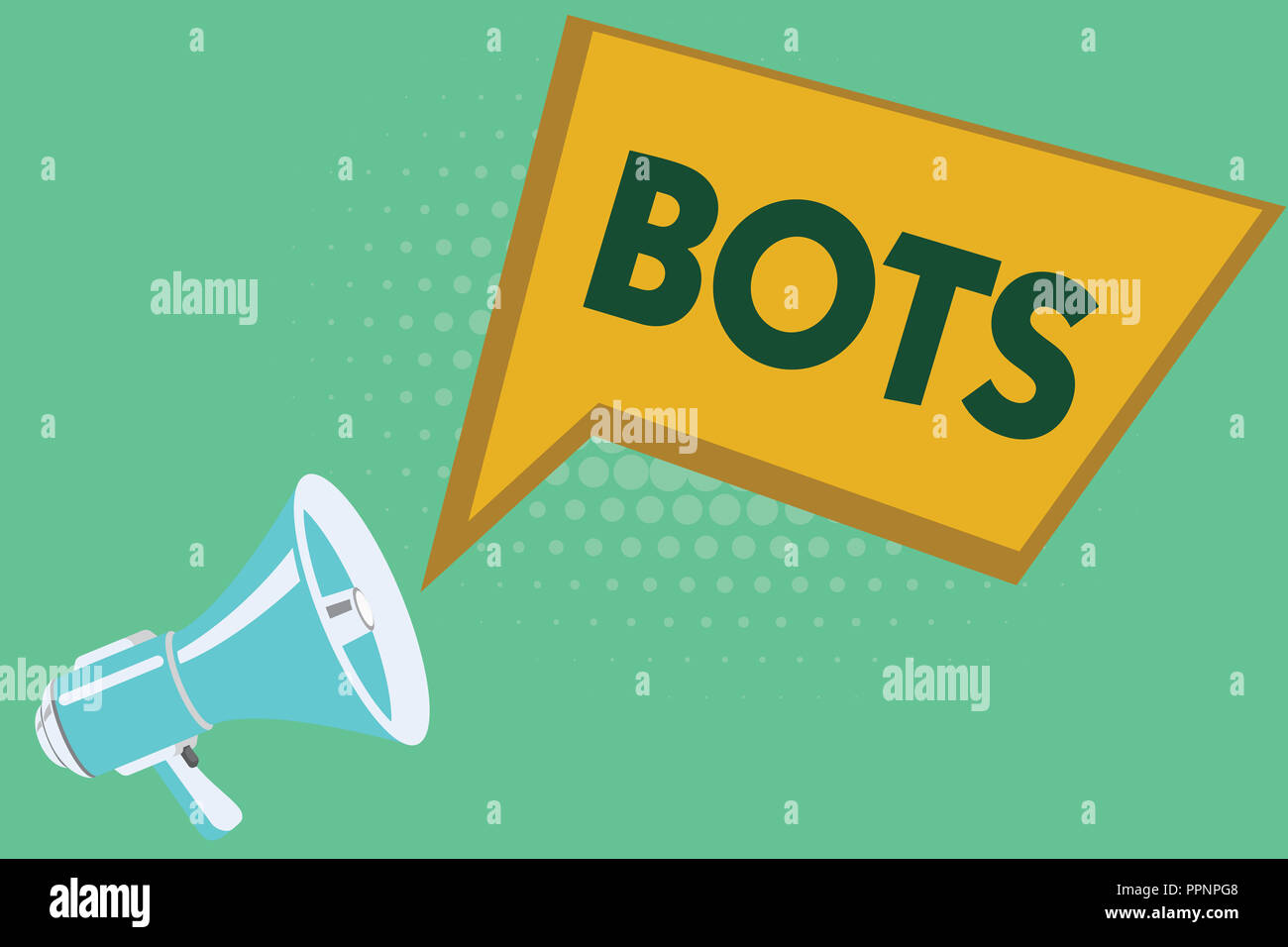 Konzeptionelle Hand schreiben Bots angezeigt. Business foto ...