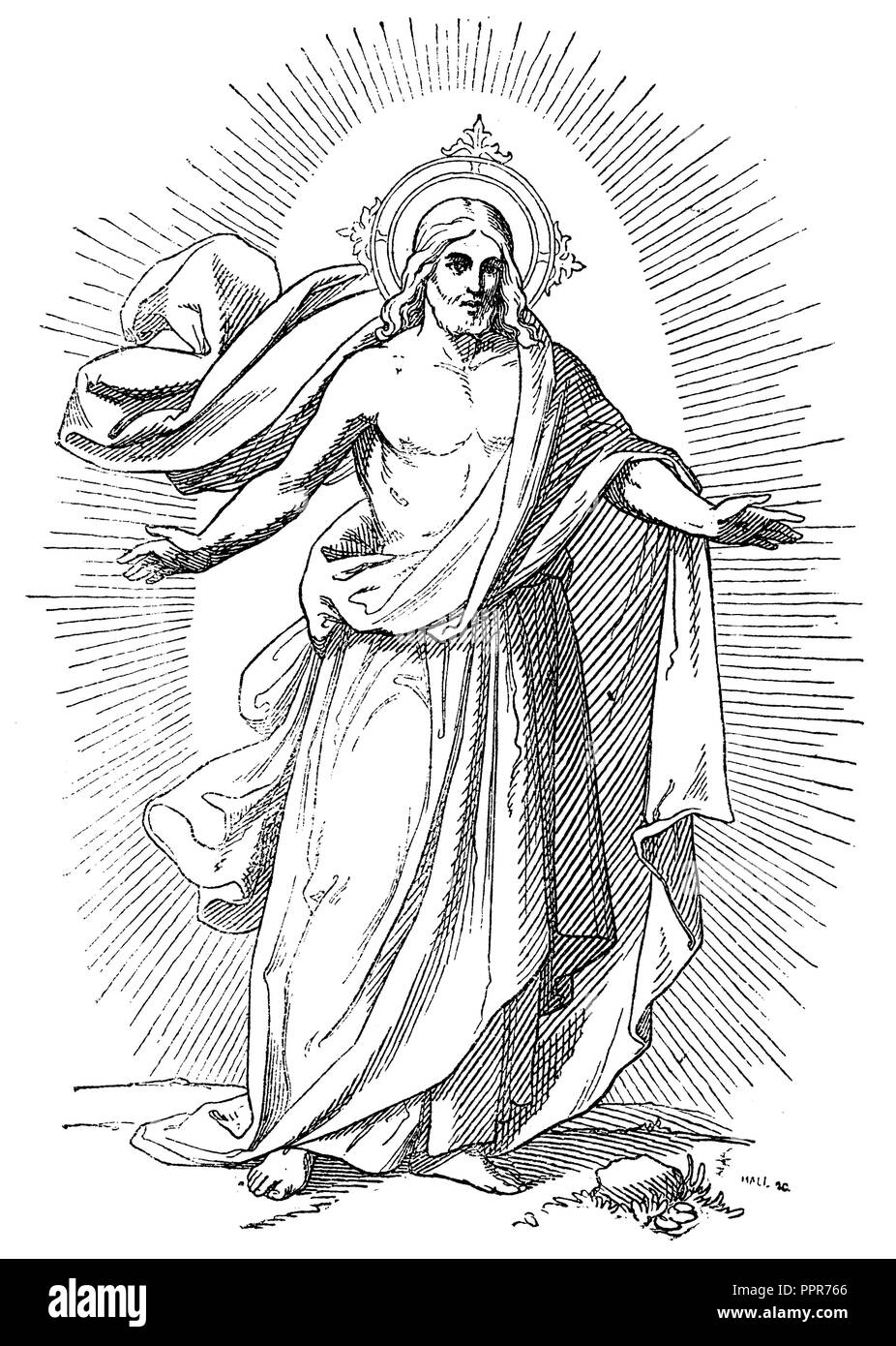 One line drawing jesus -Fotos und -Bildmaterial in hoher Auflösung – Alamy