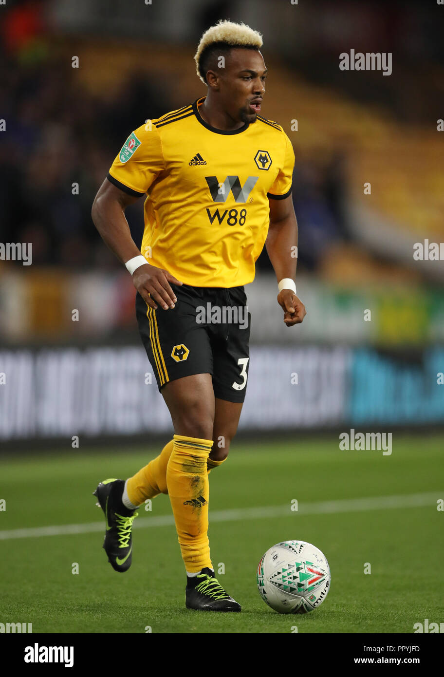 Wolverhampton Wanderers" Adama Traore während der carabao Pokal, dritte ...