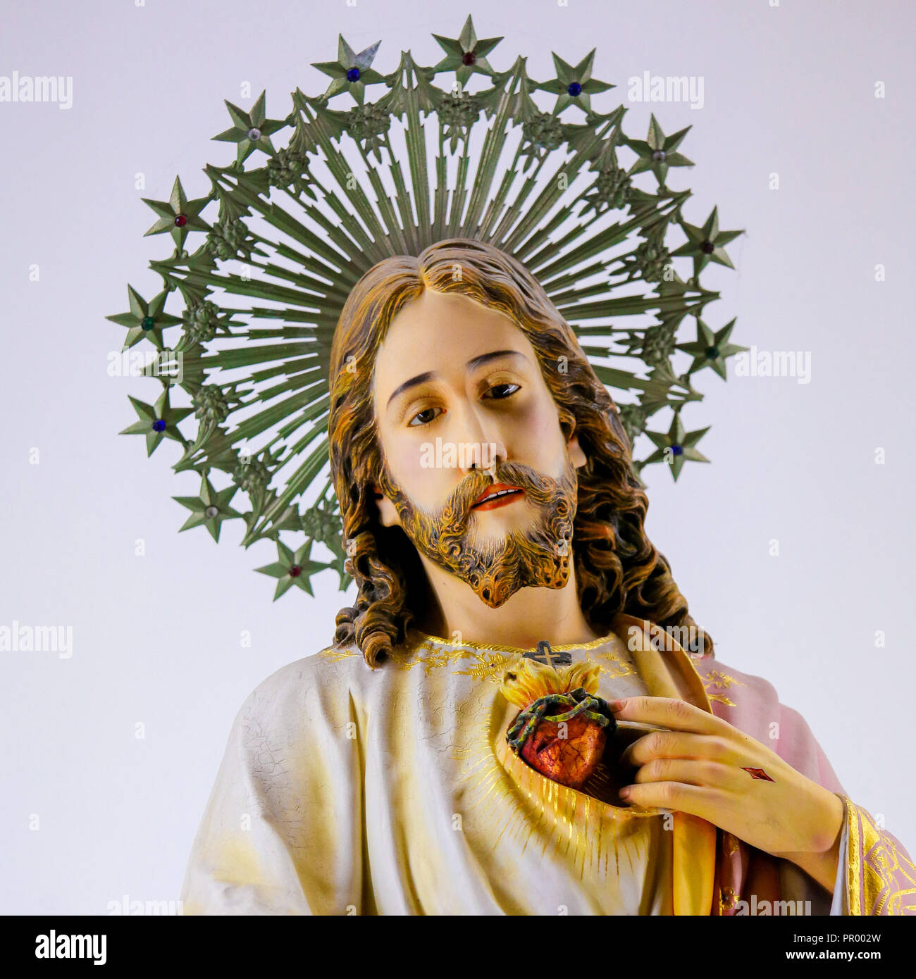 Statue von Jesus und das Heiligste Herz in das Heiligtum des Felsens ... Statue von Jesus und das Heiligste Herz in das Heiligtum des Felsens ...