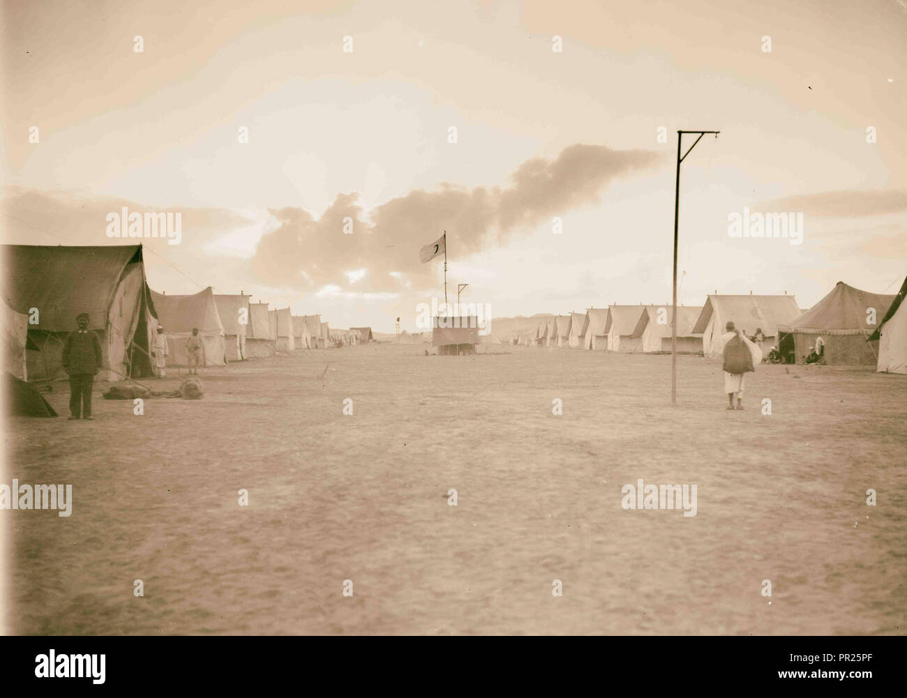 Rote Halbmond Hospital Camp, Hafir el Auja. 1916, Israel, El Auja ...