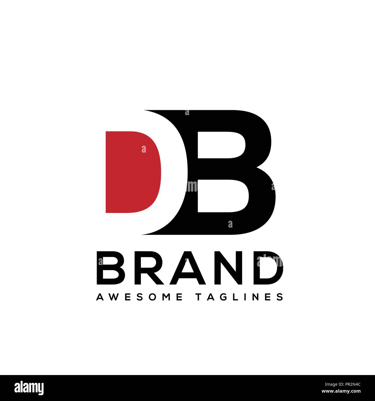 Kreatives Schreiben DB-Logo Design schwarz-weiss Logo Elemente ...