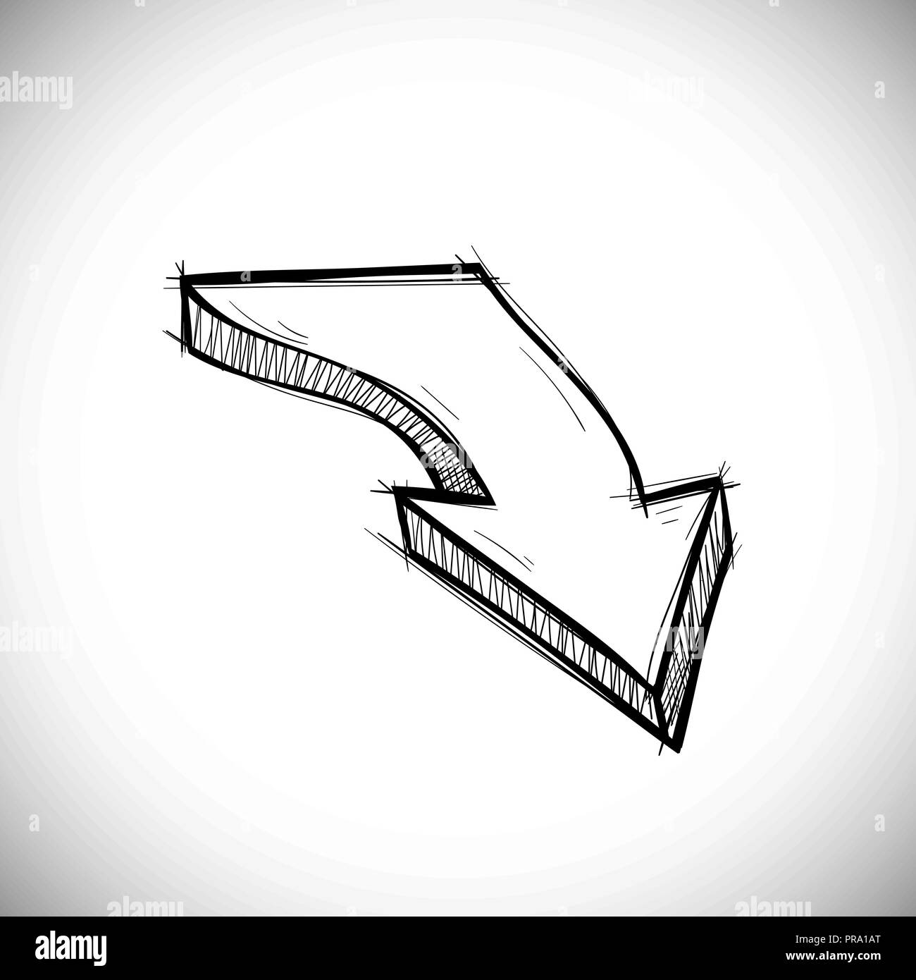 Pfeilform nach unten Schwarzweiß-Stockfotos und -bilder - Alamy