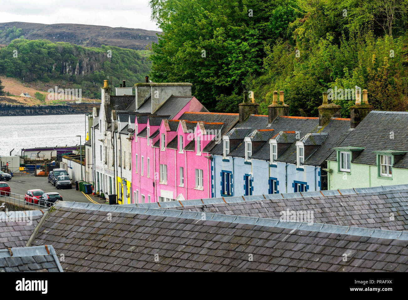 Portree Waterfront Isle Skye Scotland Stockfotos und -bilder Kaufen - Alamy