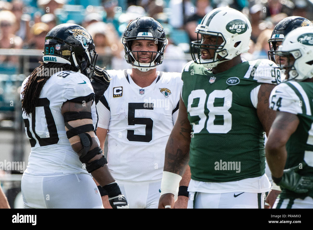 Jacksonville, FL, USA. 30 Sep, 2018. Jacksonville Jaguars quarterback ...