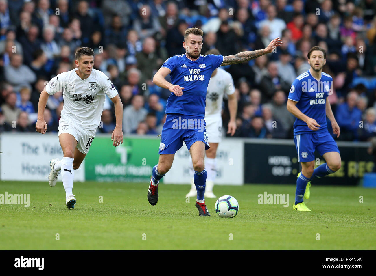 Cardiff, Großbritannien. 30. September 2018. Joe Ralls von Cardiff City ...