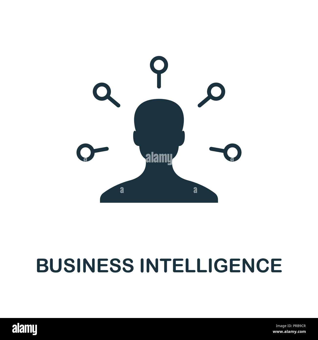 Business Intelligence Symbol. Einfaches Design aus Industrie 4.0 ...