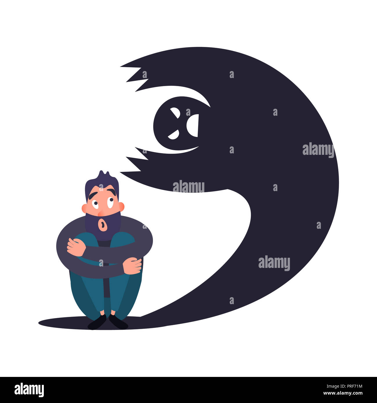 Panic attack cartoon Ausgeschnittene Stockfotos und -bilder - Alamy