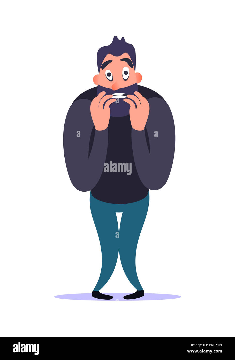 Angst cartoon -Fotos und -Bildmaterial in hoher Auflösung – Alamy