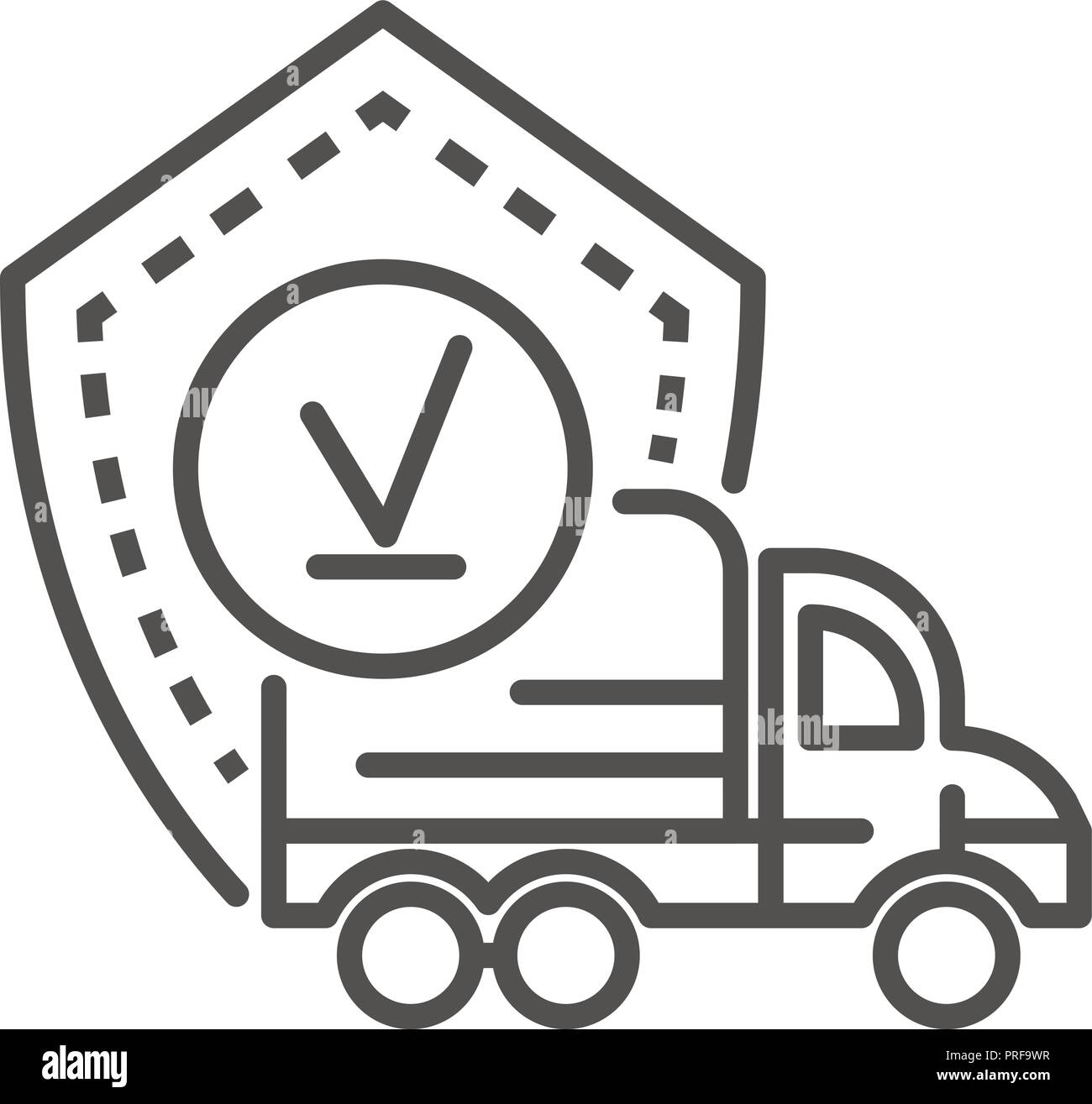 Das Symbol fertig angeliefert, outline Style Stock-Vektorgrafik - Alamy