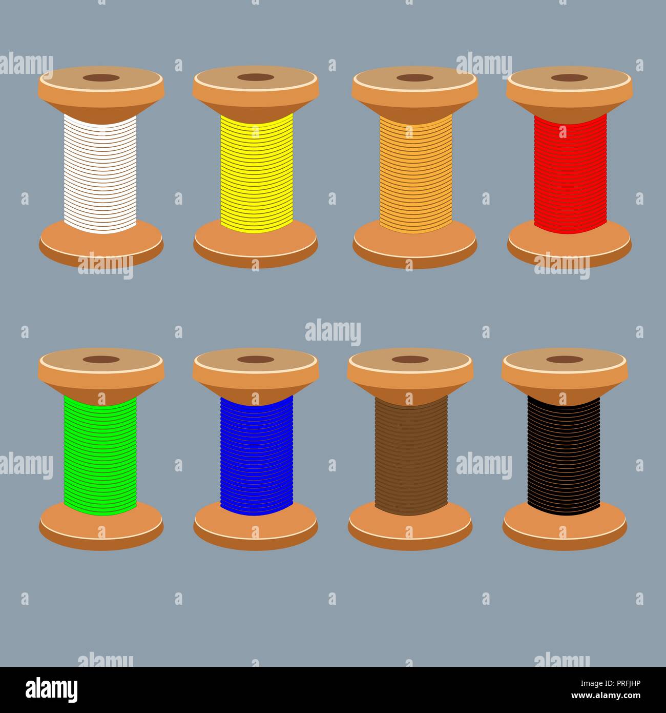 Stickgarne aus seide Stock-Vektorgrafiken kaufen - Alamy