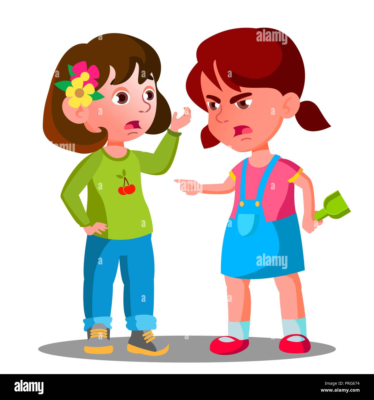 Cartoon kinder streit Stock-Vektorgrafiken kaufen - Alamy