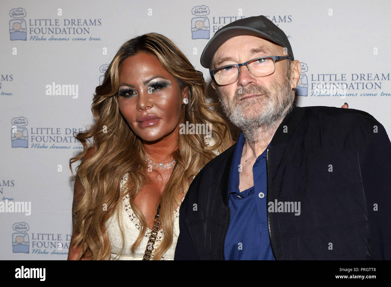 MIAMI BEACH, FL - 02 Oktober: Nic Collins, Orianne Collins und Phil ...