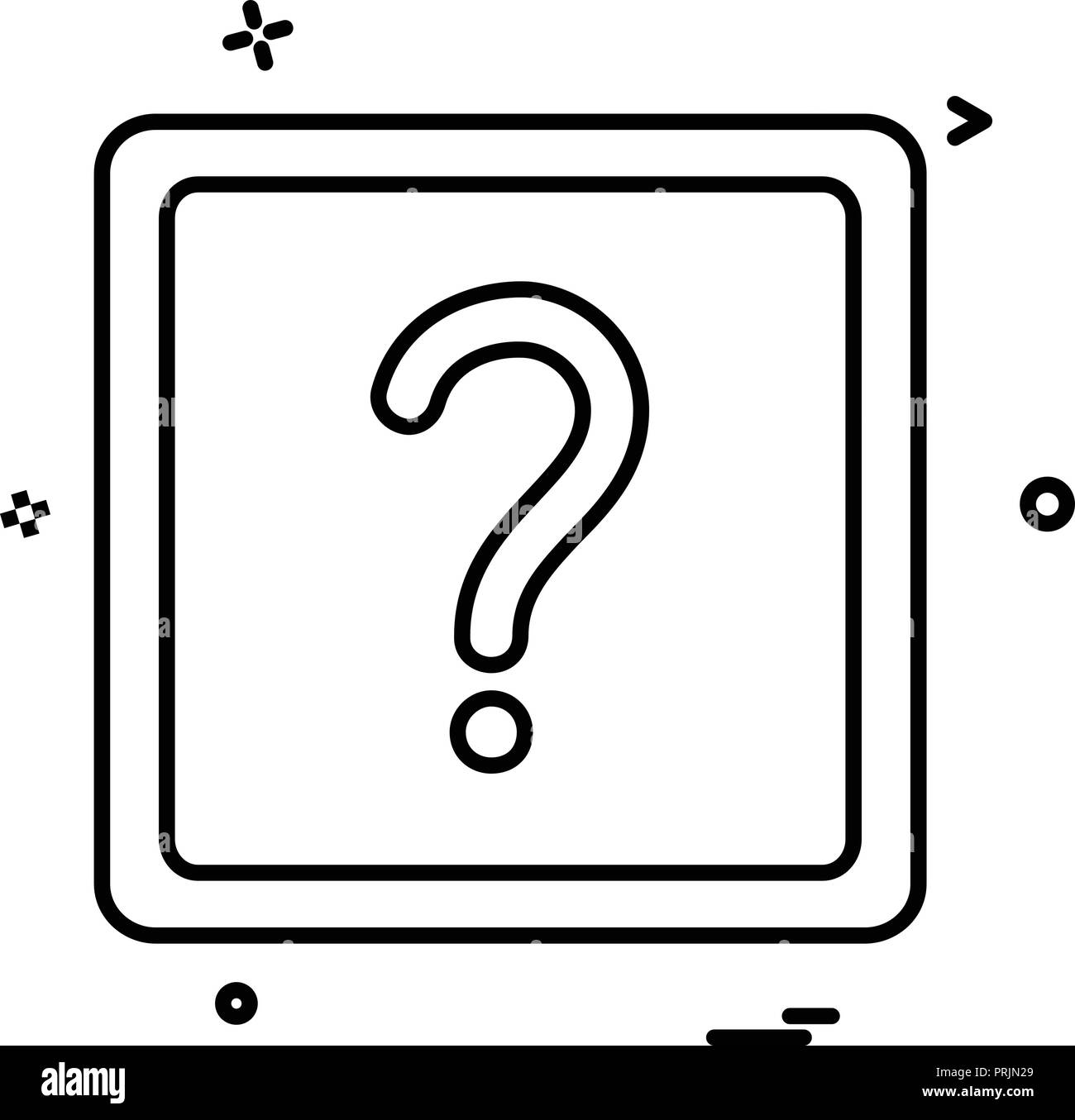 Fragezeichen fragen Symbol vektor design Stock-Vektorgrafik - Alamy