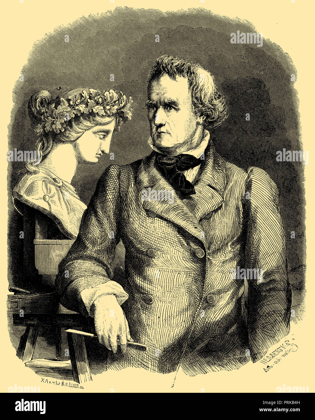 Gravur von christian daniel rauch -Fotos und -Bildmaterial in hoher ...