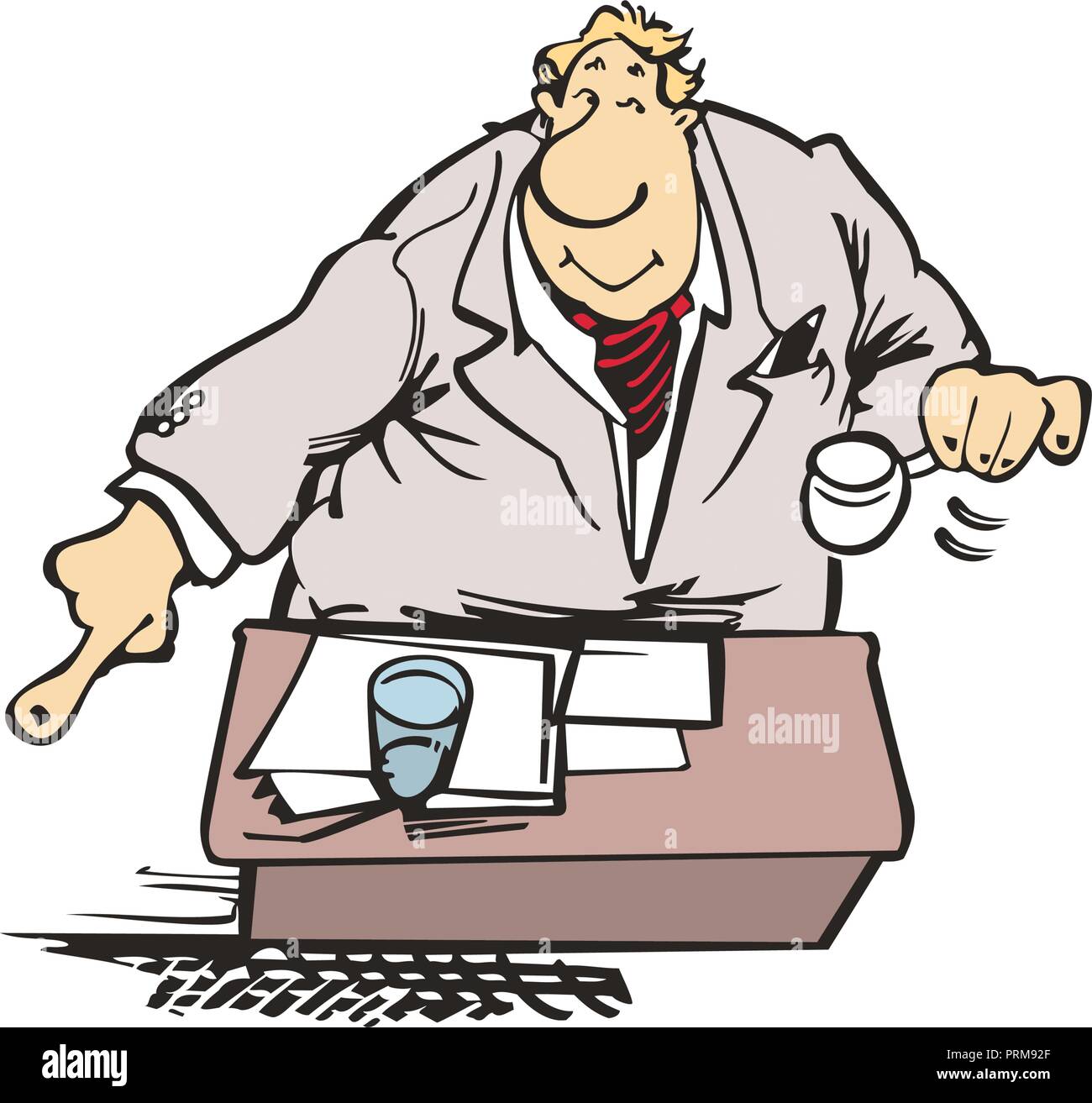 Art boss cartoon comic -Fotos und -Bildmaterial in hoher Auflösung – Alamy